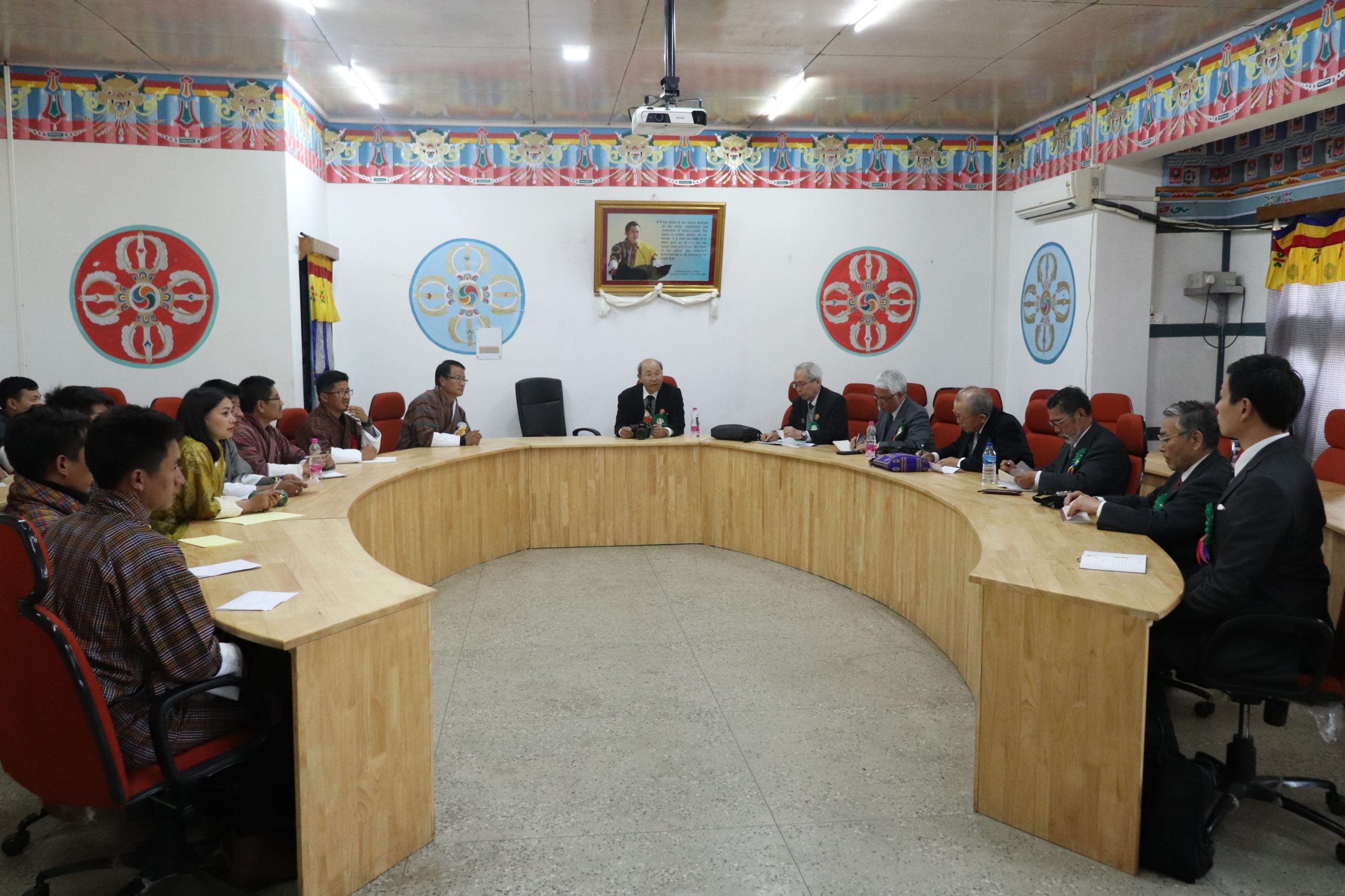 Japanese delegates from Society of Experts for Construction Equipment ...