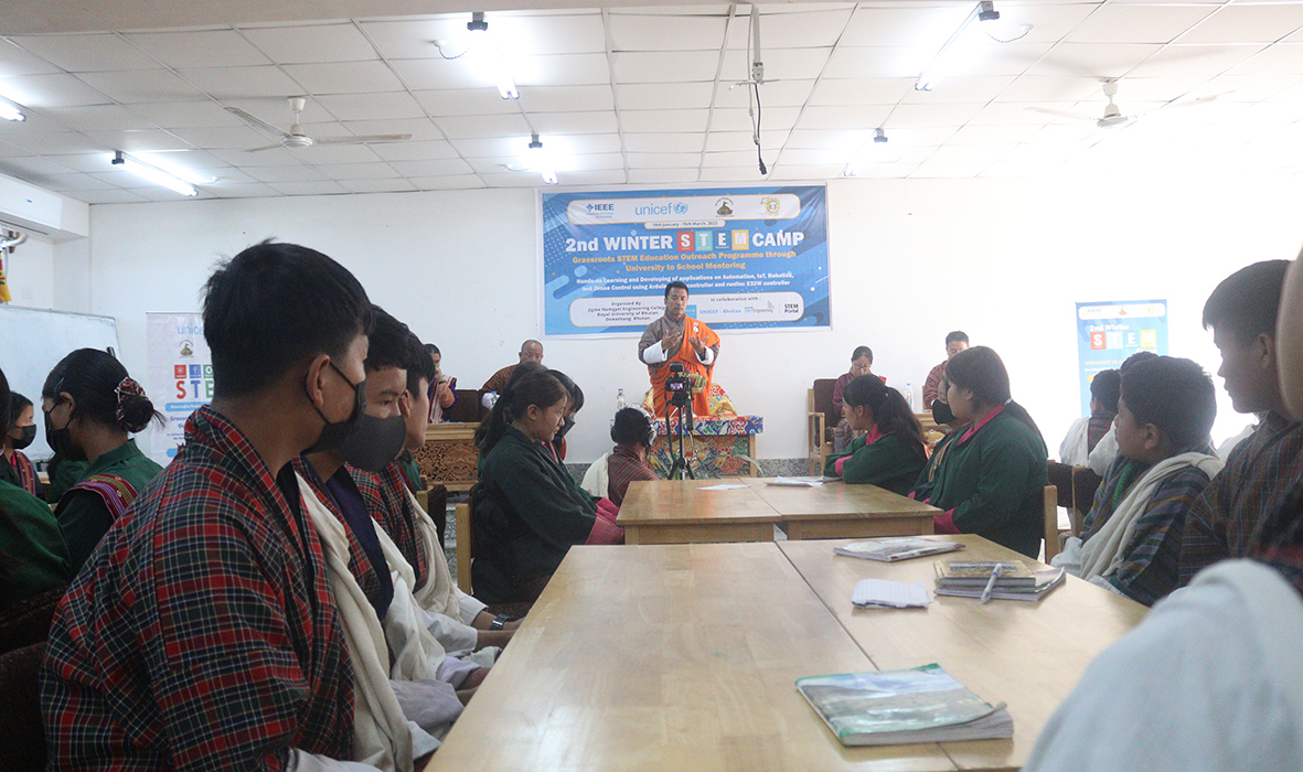 Inauguration of Winter STEM Camp | Jigme Namgyel Engineering College